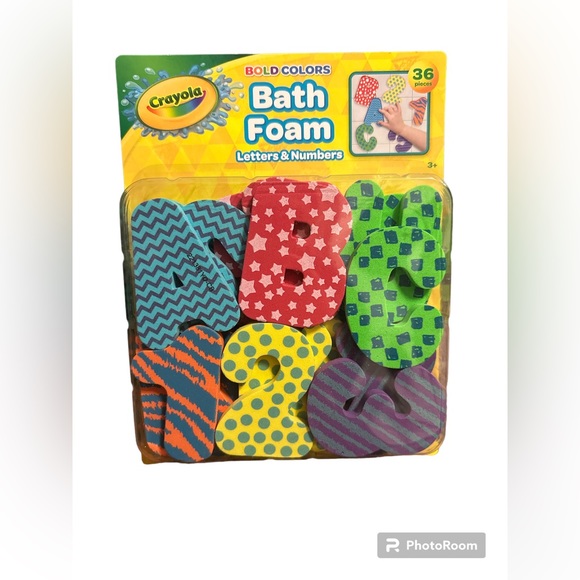 Crayola | Bath | Crayola Bold Colors Bath Foam Letters And Numbers 36 ...